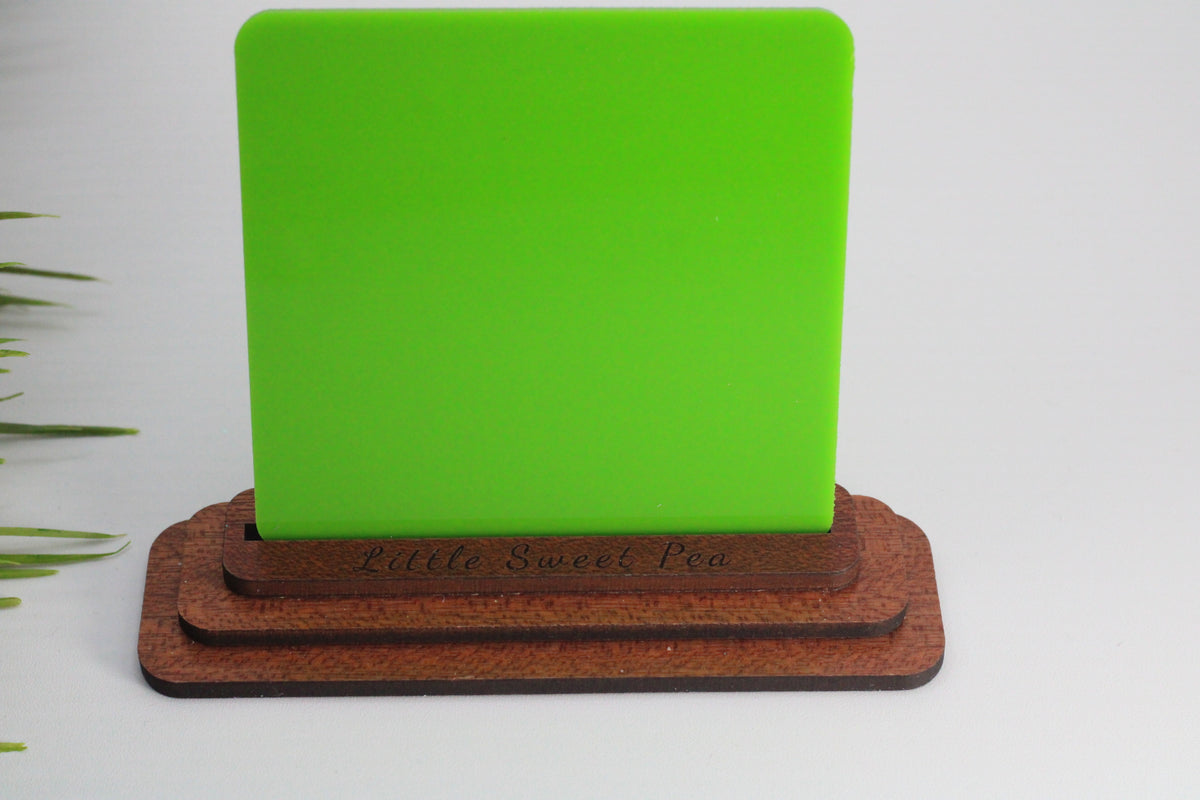 Dusted Green Apple Glitter - Single Sided - 1/8" Acrylic Sheet – Little ...