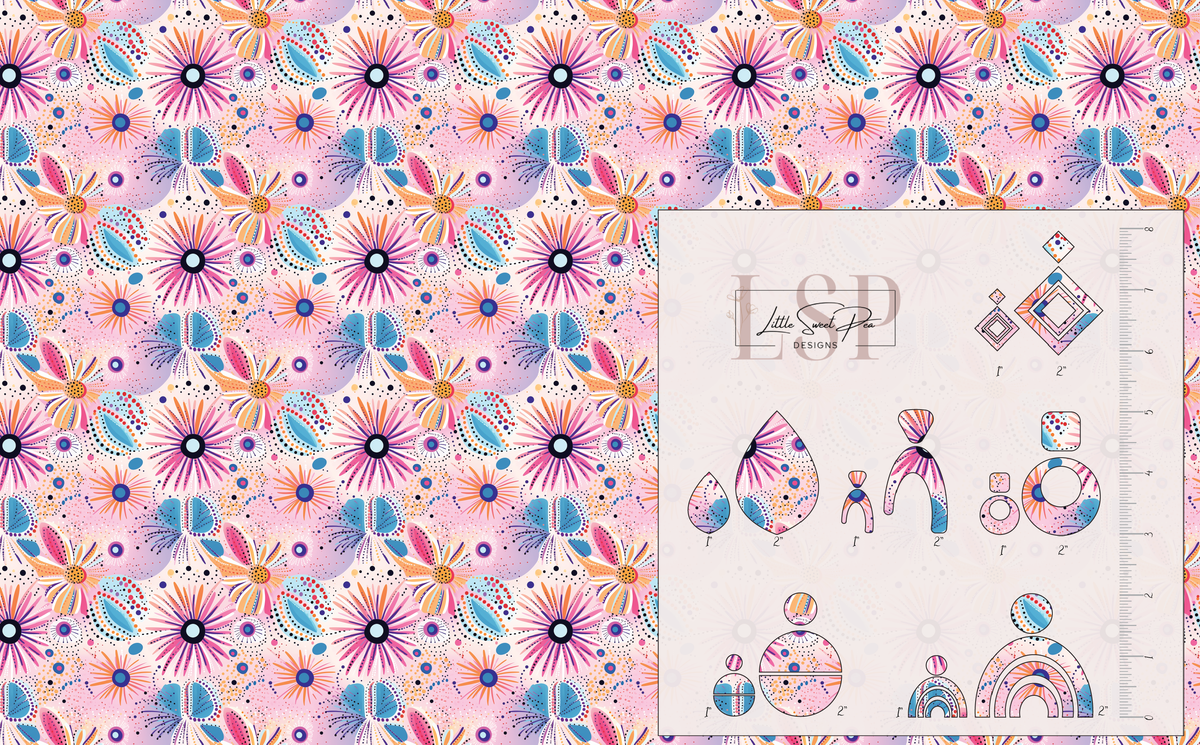 1149 - Whimsy Floral Splash – Little Sweet Pea Designs