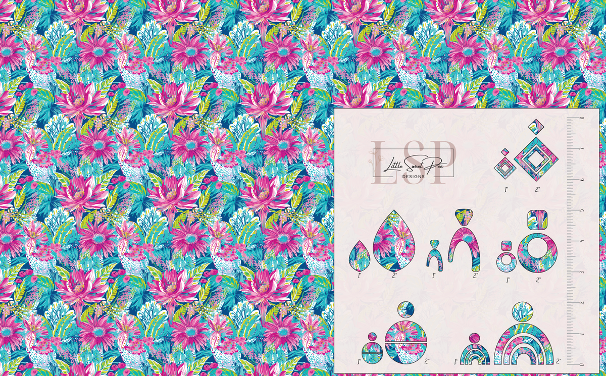 0222 - Bright Floral Medley – Little Sweet Pea Designs