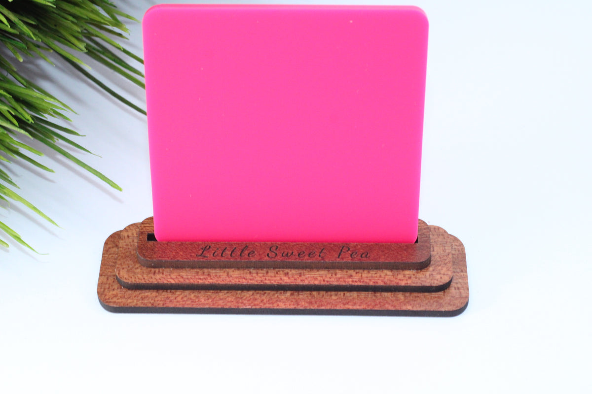 HOTT & Pink - Matte/Gloss - 1/8" Cast Acrylic Sheet – Little Sweet Pea ...