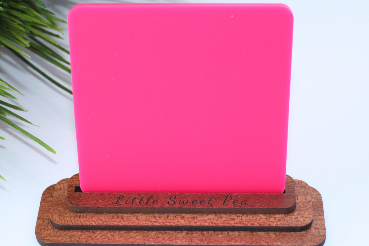 HOTT & Pink - Matte/Gloss - 1/8" Cast Acrylic Sheet – Little Sweet Pea ...