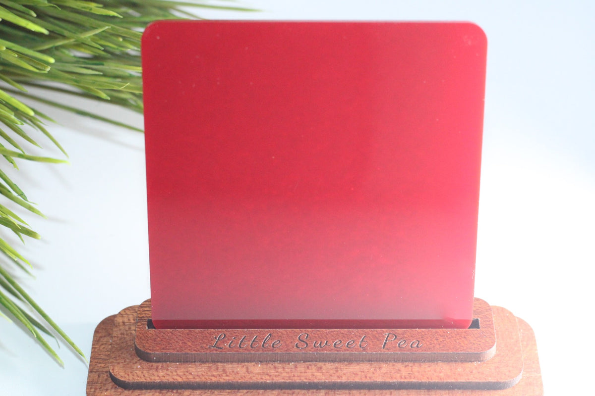 Red Dusted Glitter - Single Sided - 1/8" Acrylic Sheet – Little Sweet ...