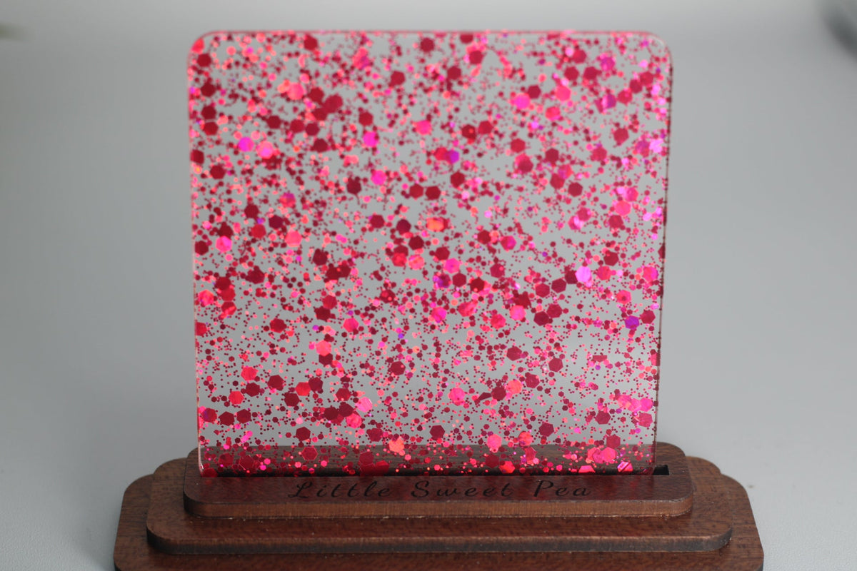 Chunky Disco Diva Hot Pink - 1/8" Acrylic Sheet – Little Sweet Pea Designs