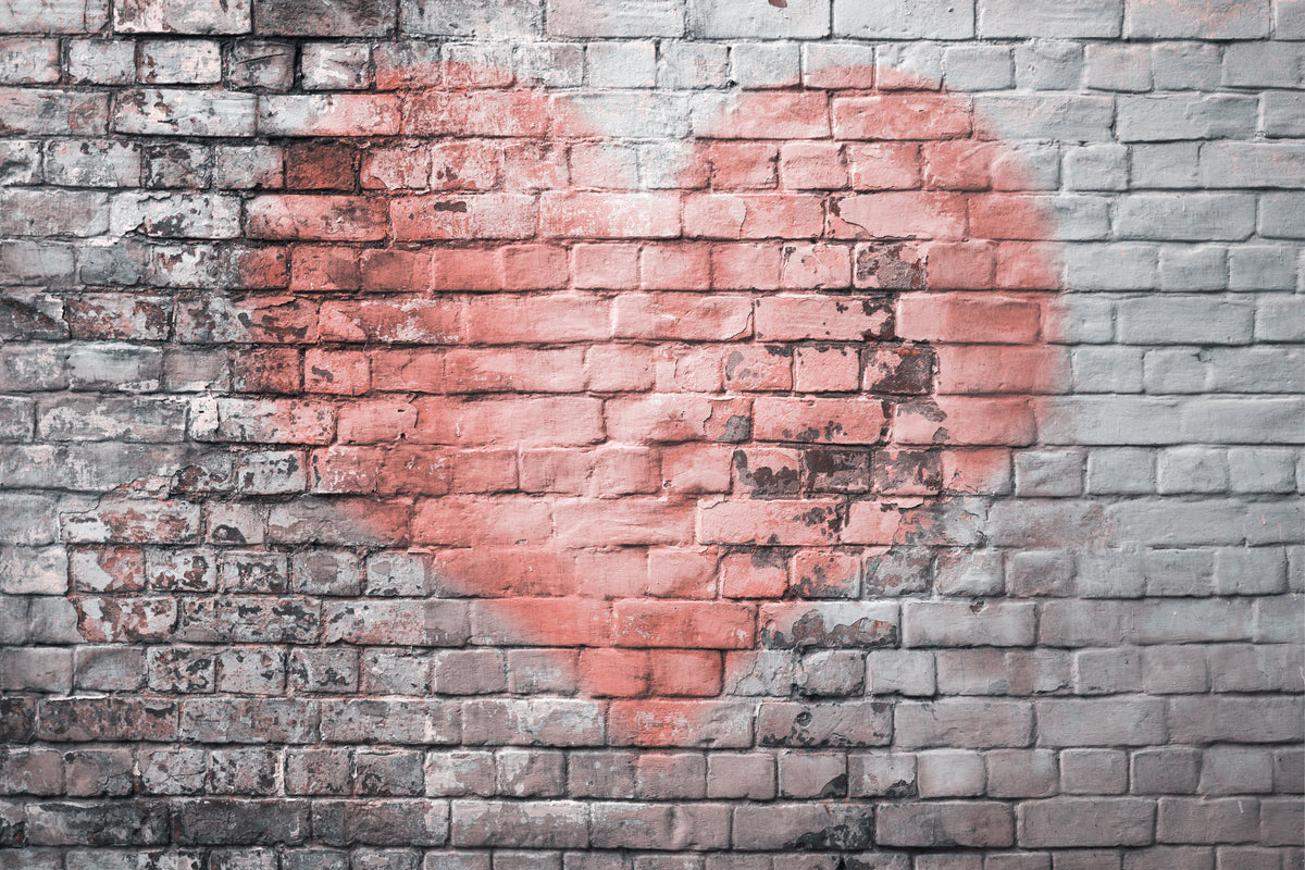 0429 - Heart Brick Wall Background – Little Sweet Pea Designs